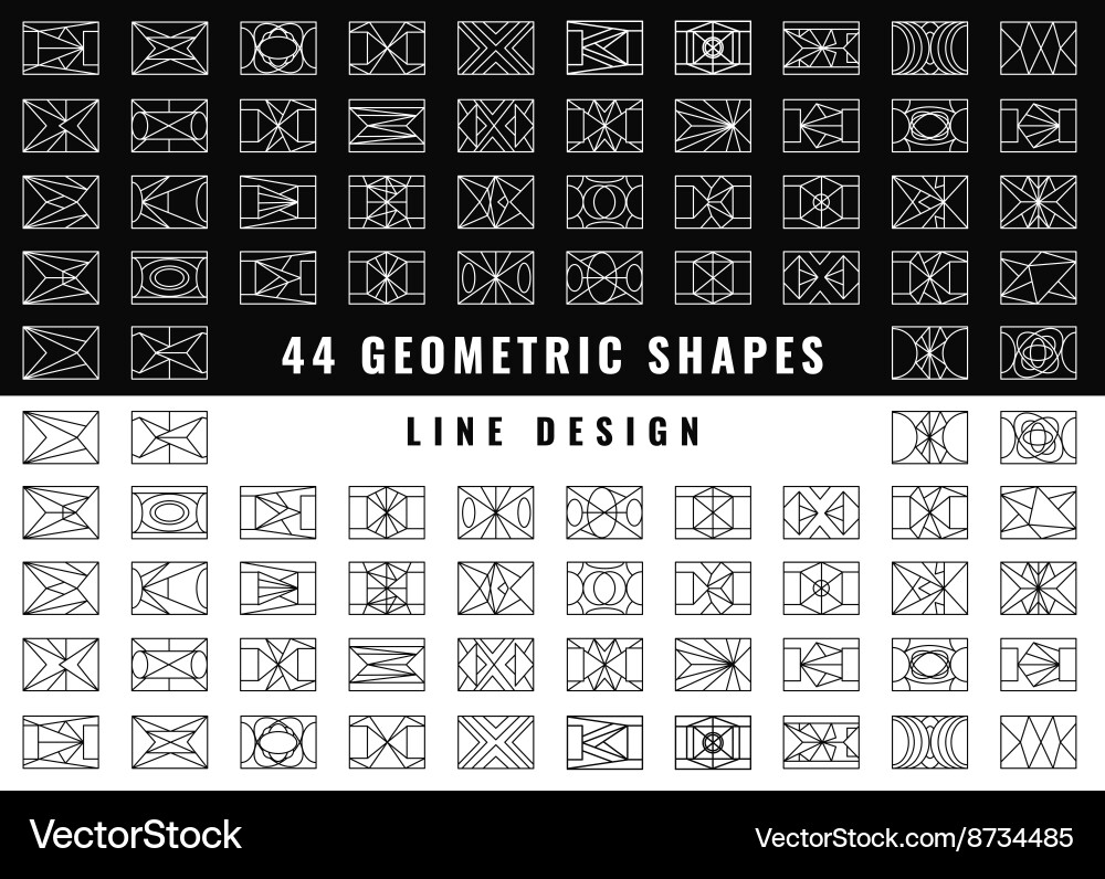 Abstract geometric shapes Royalty Free Vector Image