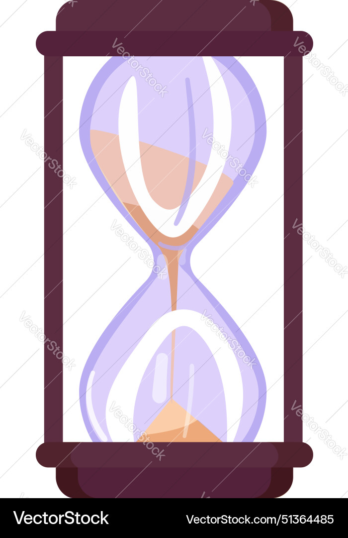 Digital of a classic hourglass Royalty Free Vector Image