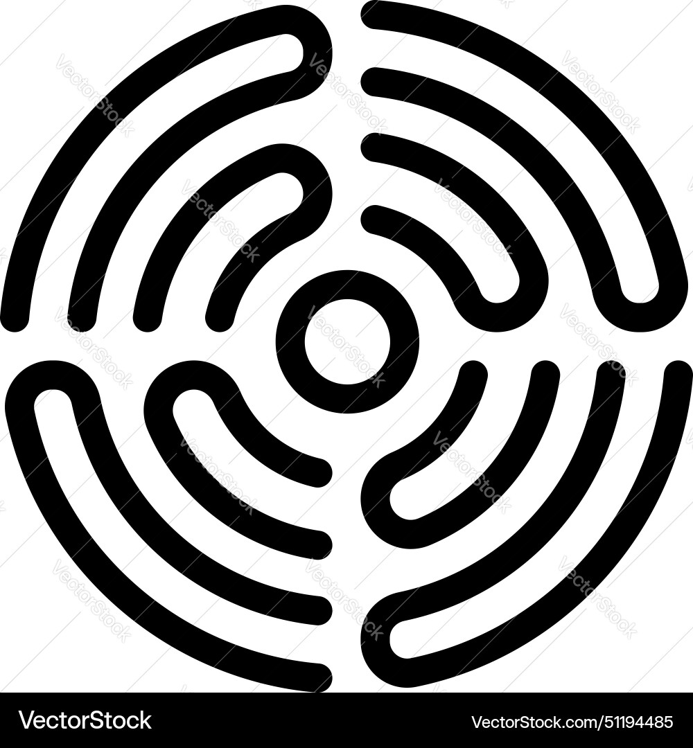 Electrical induction system icon outline Vector Image