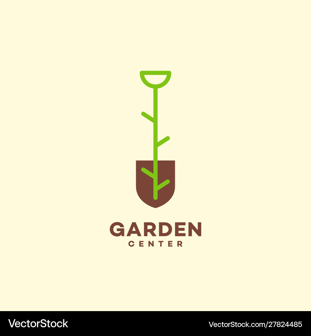 Garden center logo Royalty Free Vector Image - VectorStock