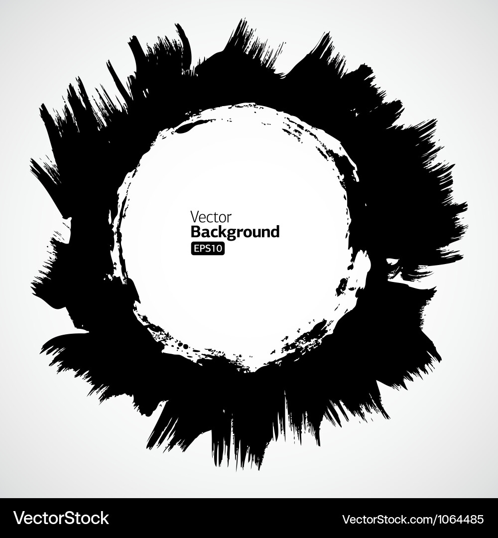 Grunge circle frames set Royalty Free Vector Image