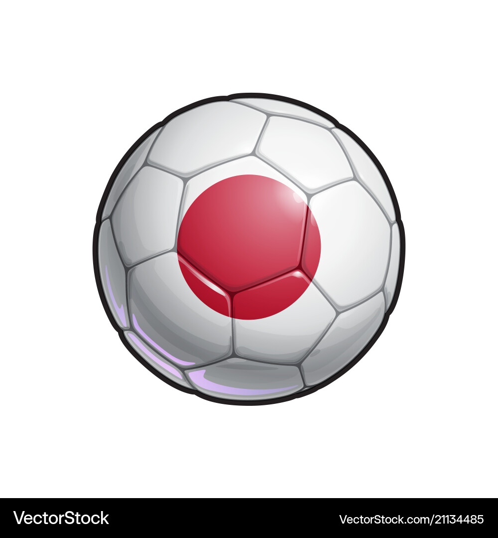 Japanese Soccer Ball Royalty Free Vector Image