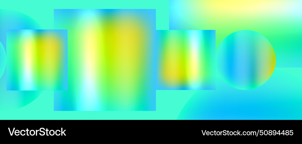 Neon color abstract geometric shapes background Vector Image