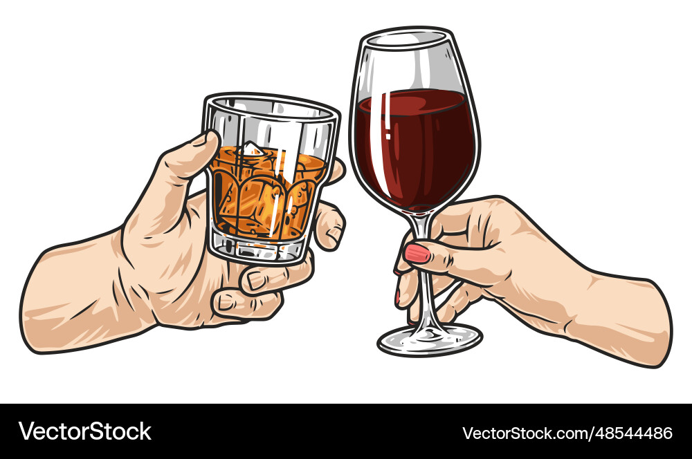 Alcohol Celebration Sticker Royalty Free Vector Image