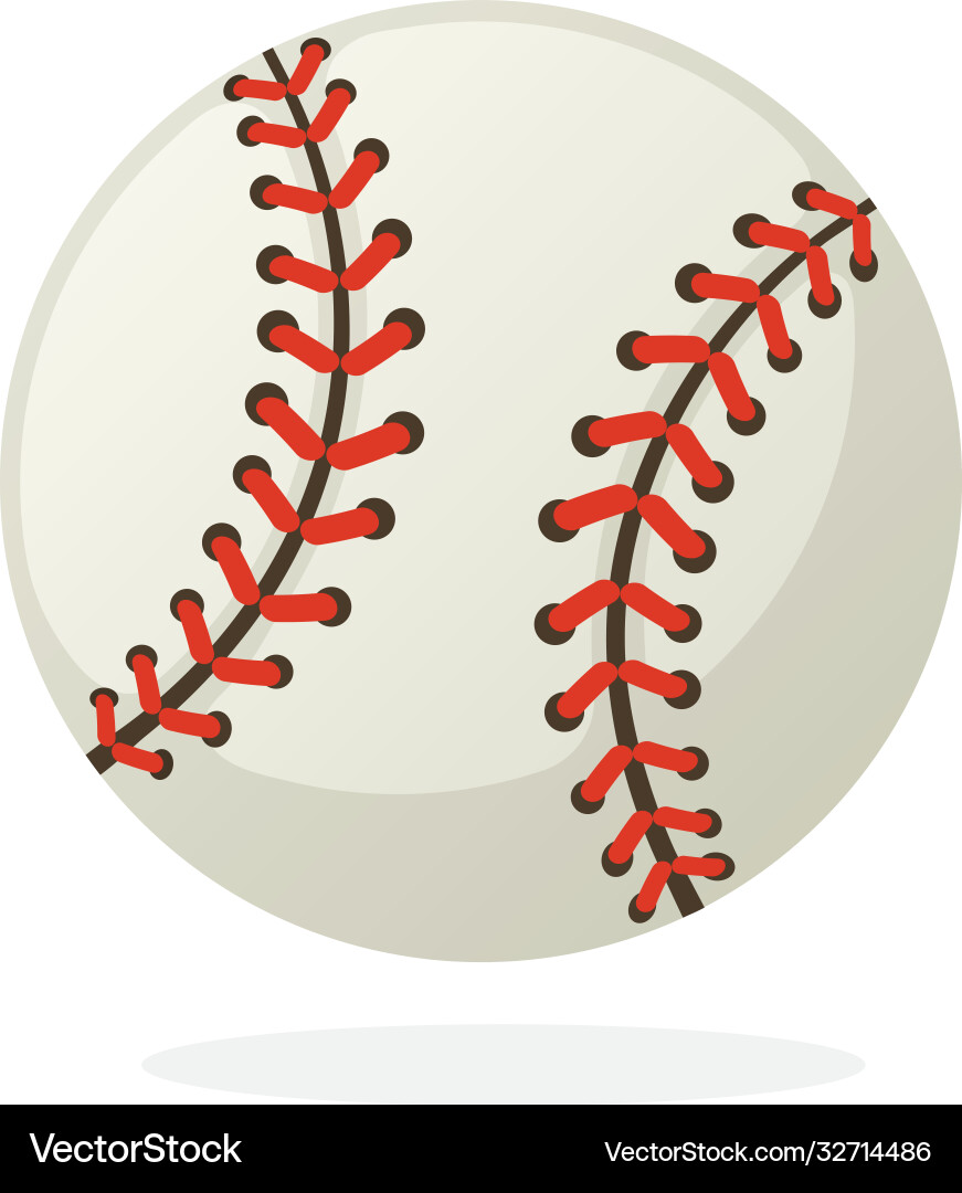 Baseball ball Royalty Free Vector Image - VectorStock