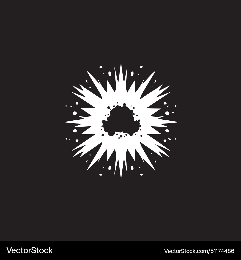 Explosion - high quality logo ideal for t-shirt Vector Image