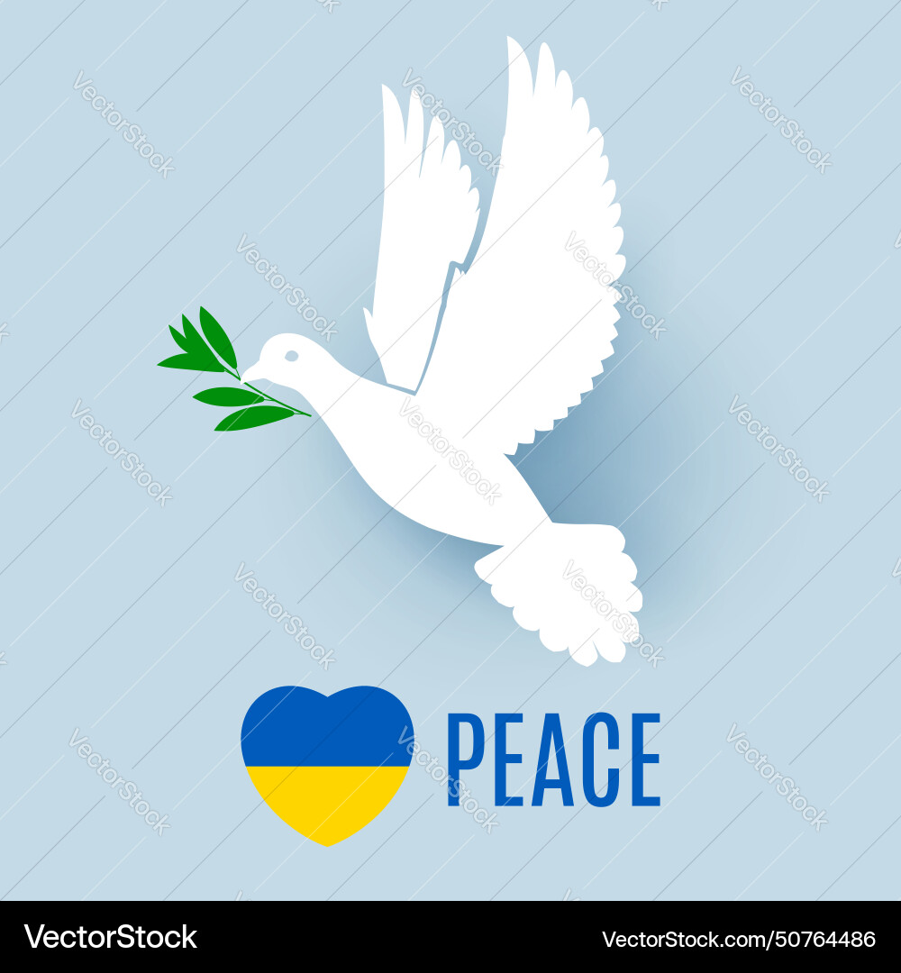 Fly dove Royalty Free Vector Image - VectorStock