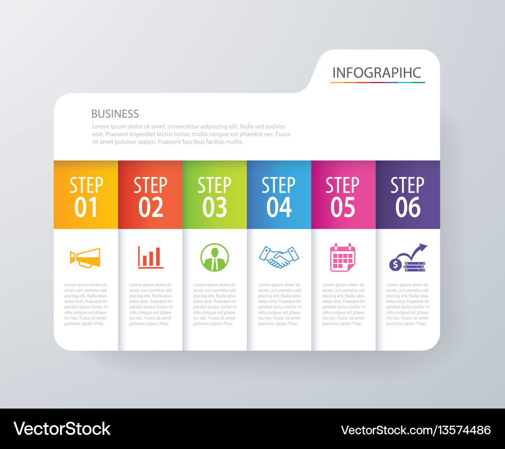 Infographic tab index design and marketing Vector Image