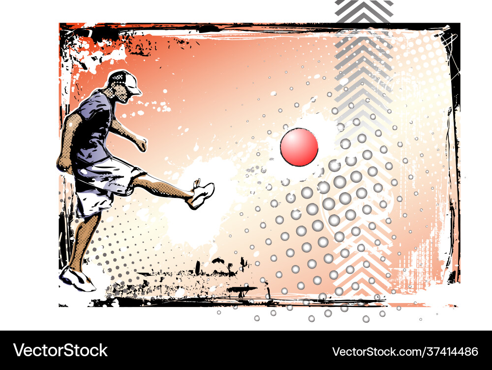 Kickball poster background Royalty Free Vector Image