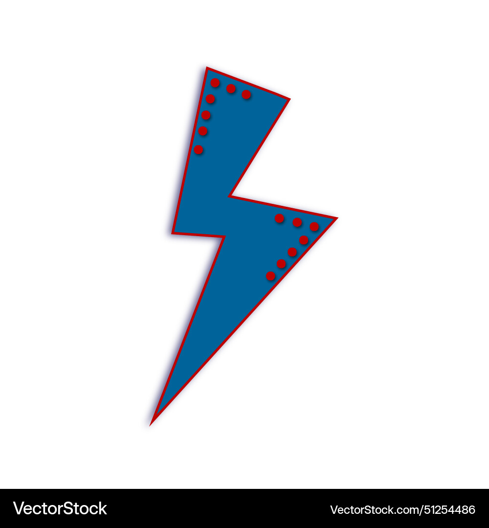 Lightning bolt icon design Royalty Free Vector Image