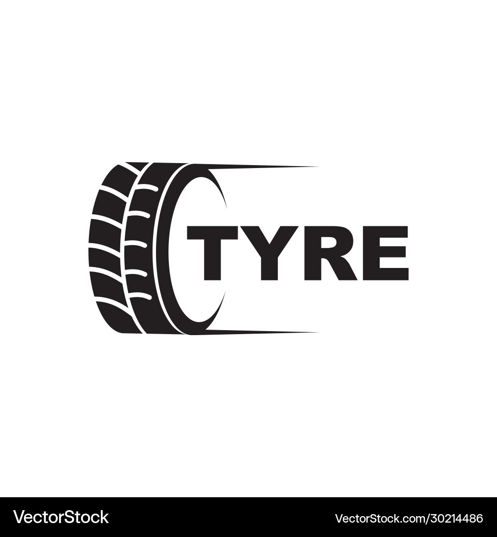 Tyre icon logo design template Royalty Free Vector Image