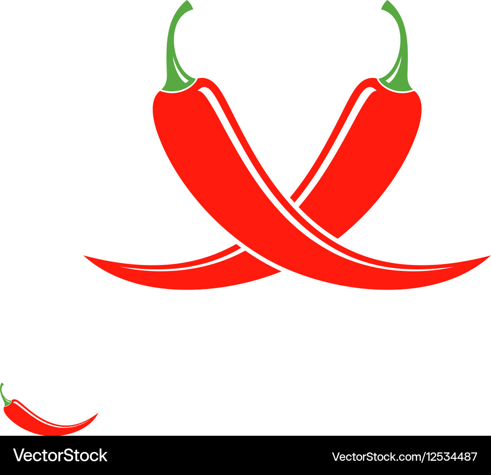 Chili pepper logo Royalty Free Vector Image - VectorStock