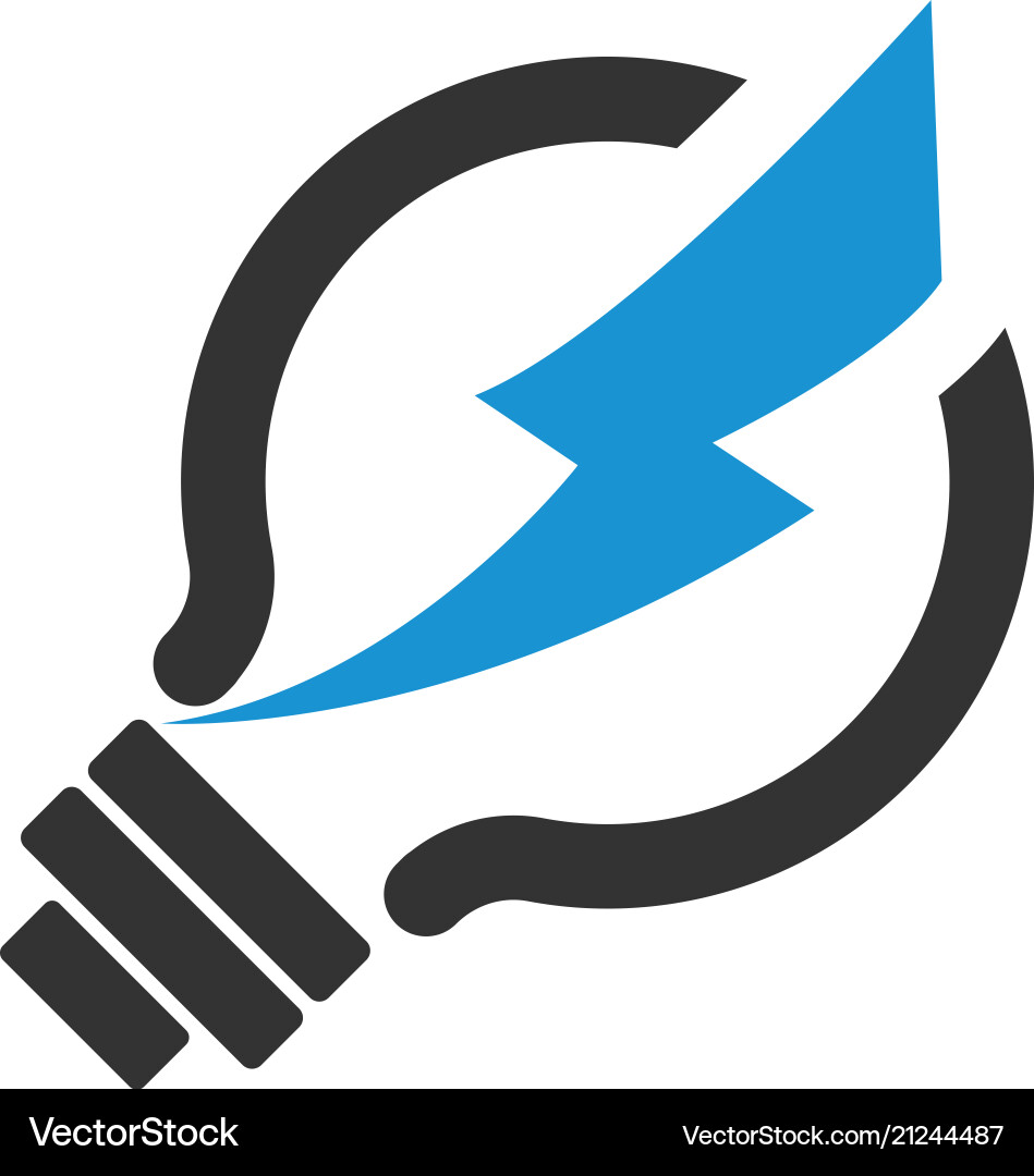 Electric Lamp Symbol Royalty Free Vector Image