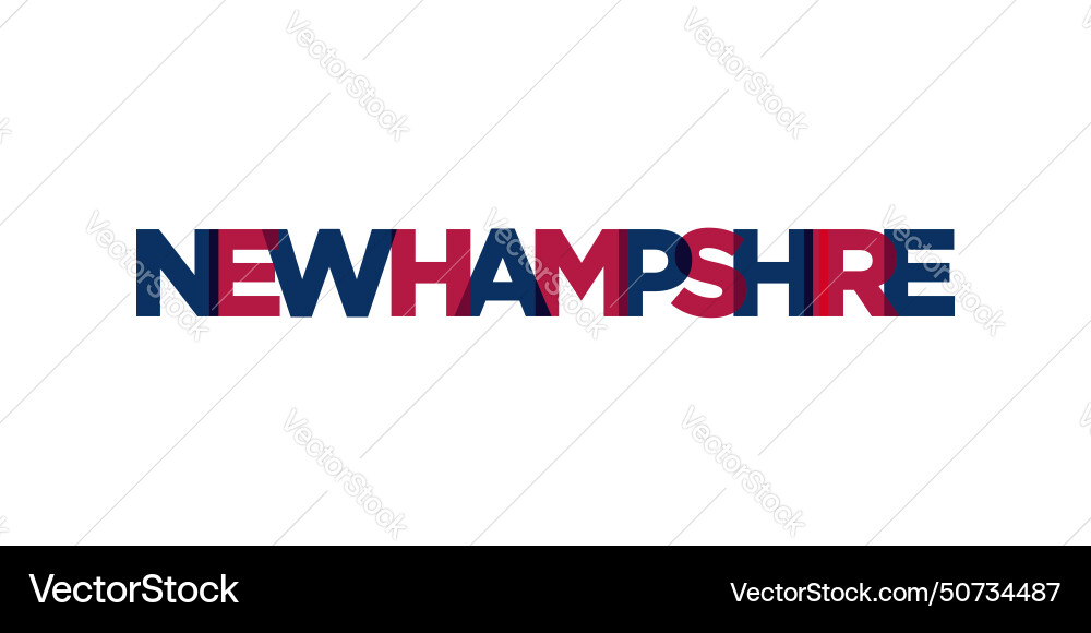 New hampshire usa typography slogan design Vector Image