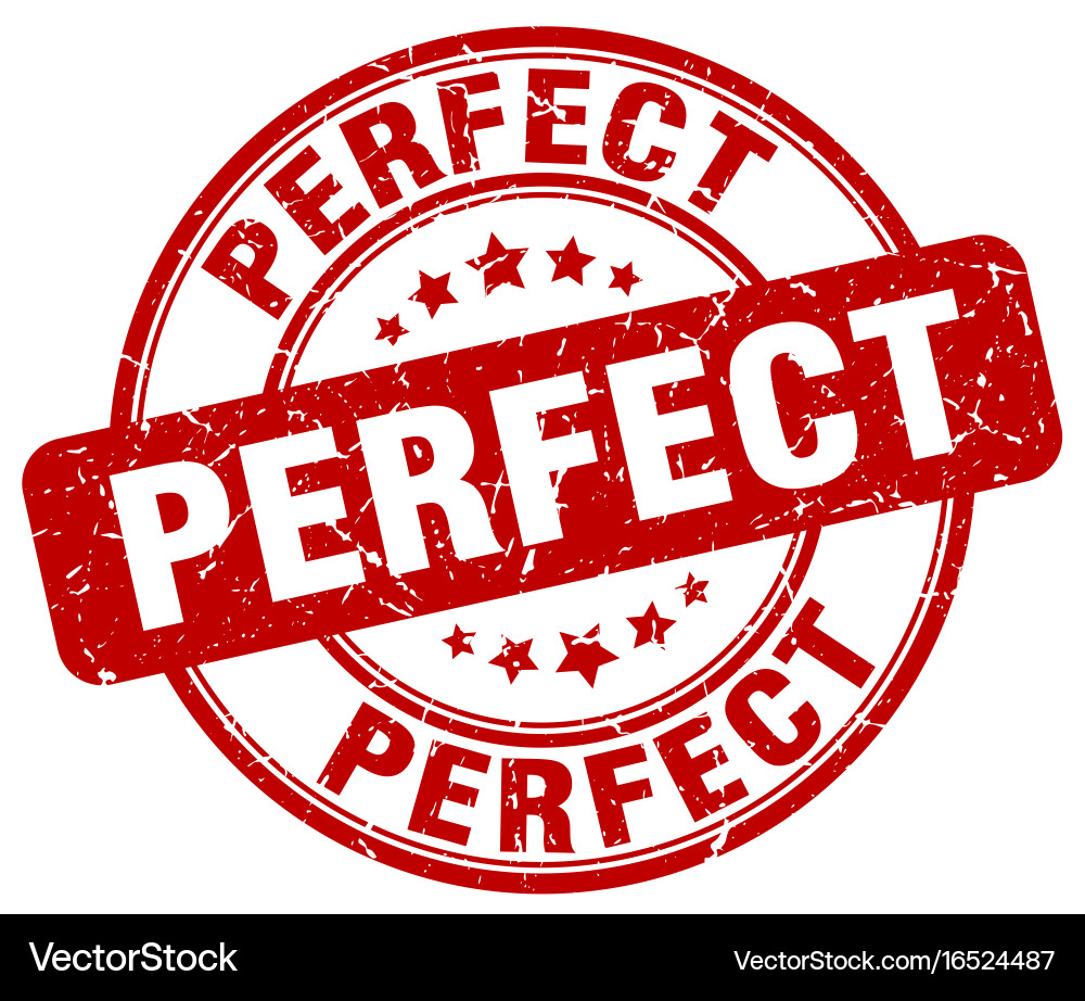 Perfect stamp Royalty Free Vector Image - VectorStock