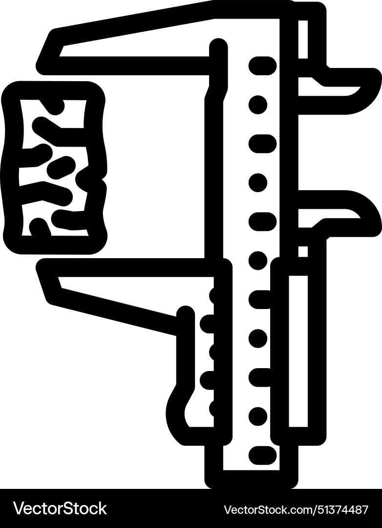 Quality control wood pellets line icon Royalty Free Vector