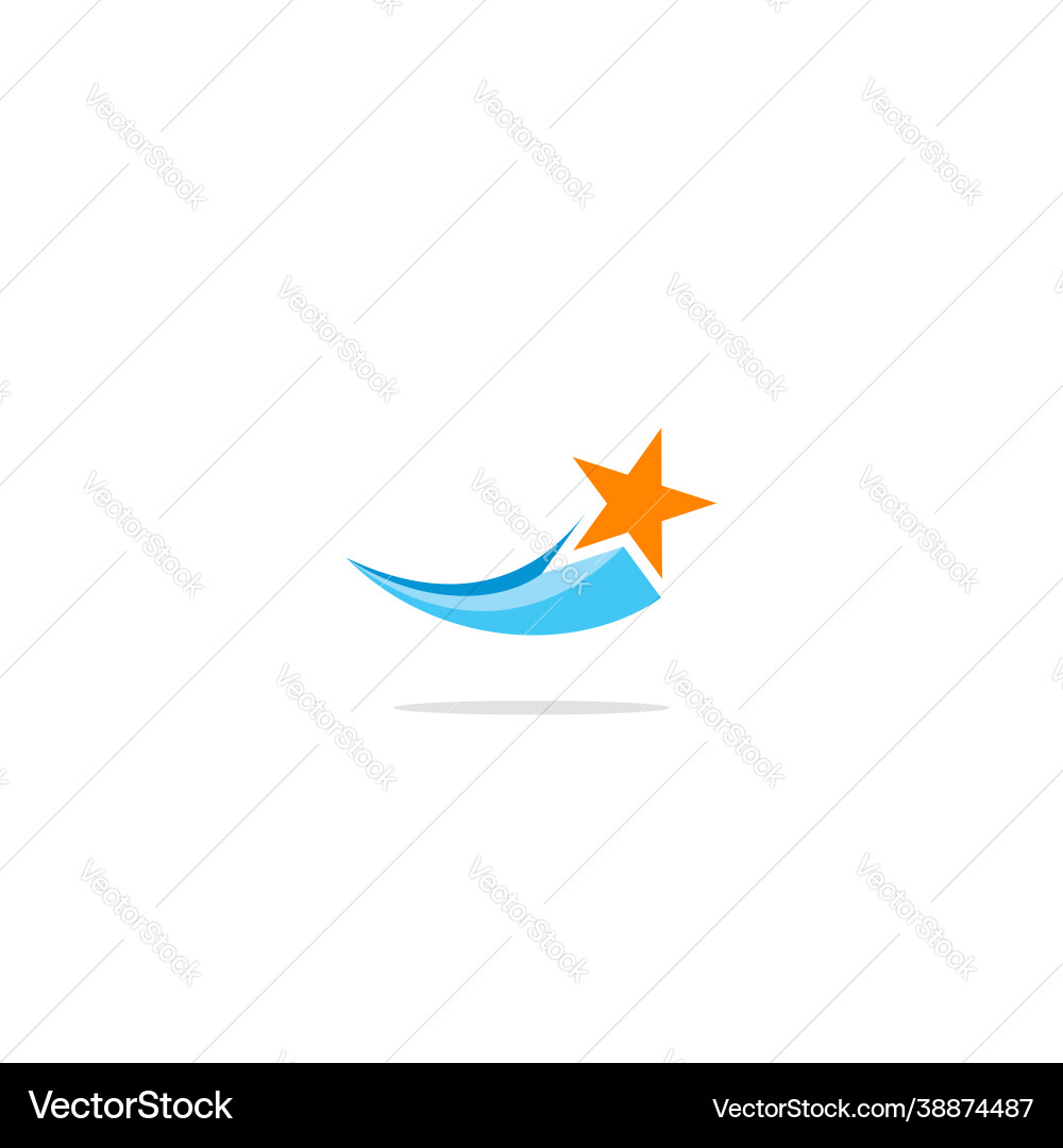 Star fly logo Royalty Free Vector Image - VectorStock