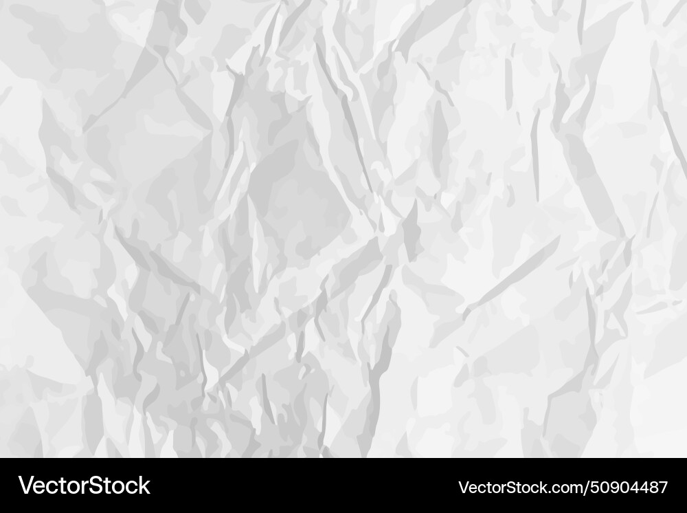 White clean crumpled paper Royalty Free Vector Image