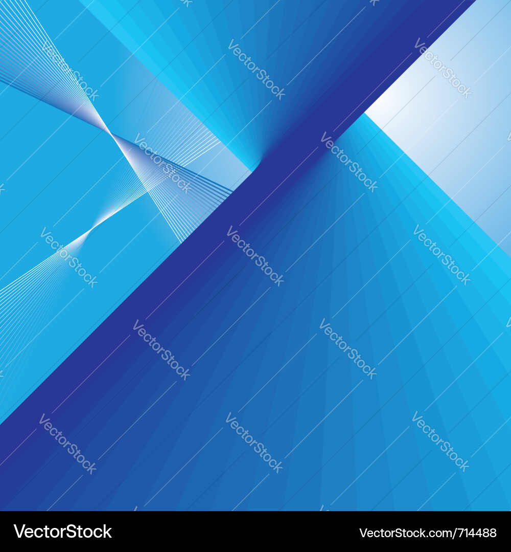 Abstract blue lines Royalty Free Vector Image - VectorStock