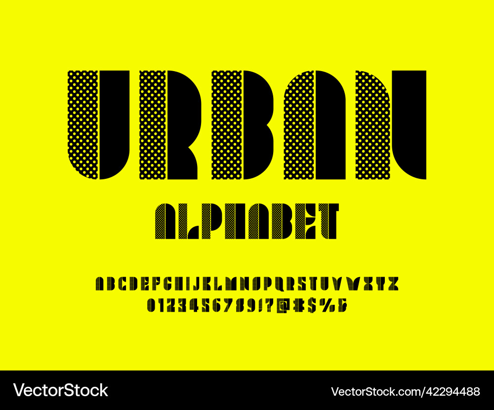 Abstract font Royalty Free Vector Image - VectorStock