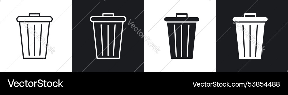 Bin icon Royalty Free Vector Image - VectorStock