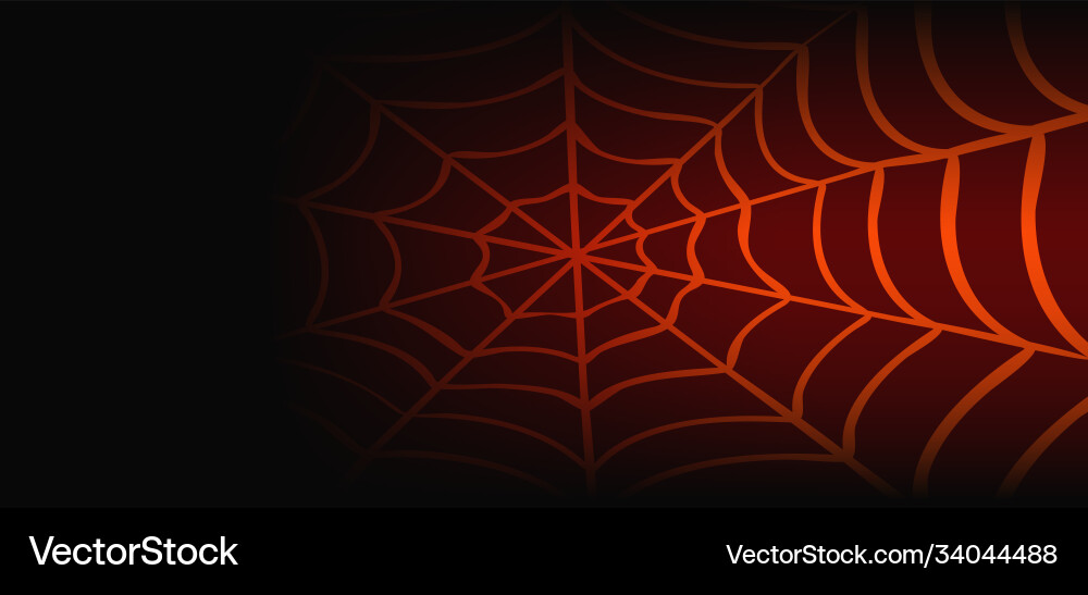 Cobweb red background Royalty Free Vector Image