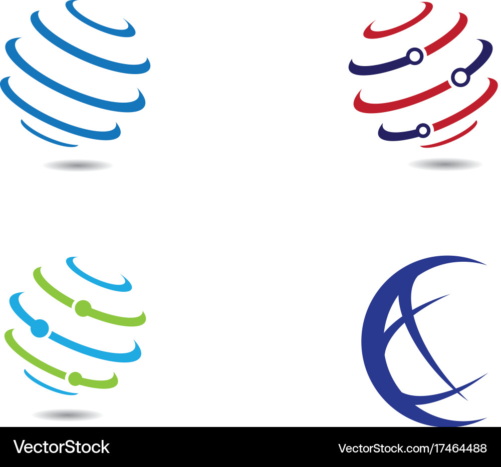 World logo template Royalty Free Vector Image - VectorStock