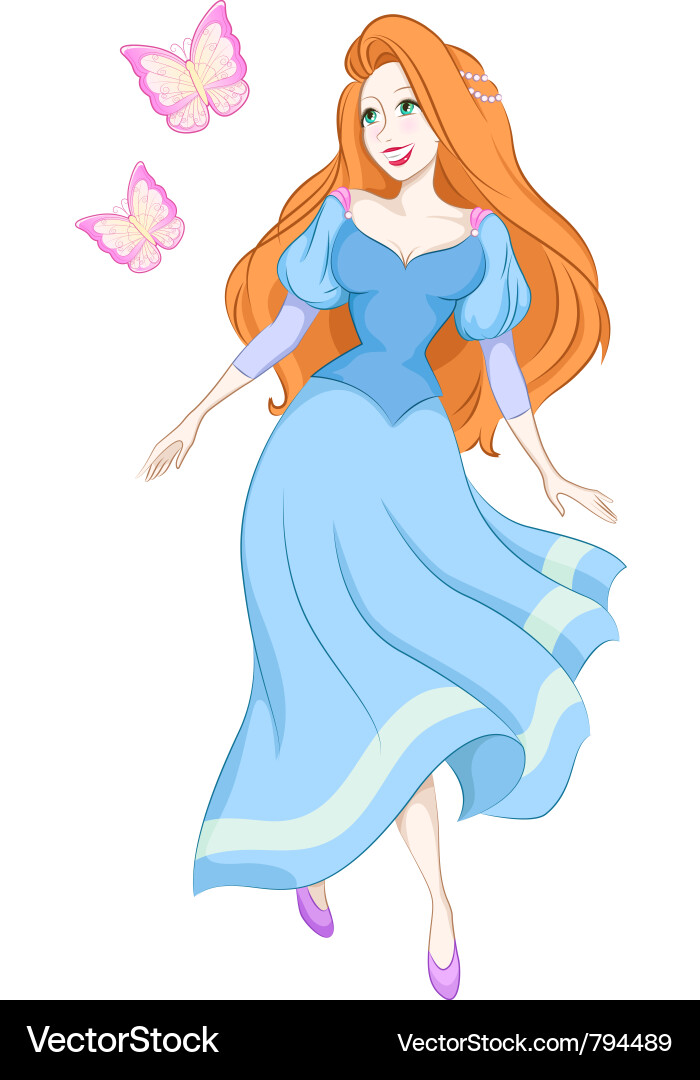 Butterfly princess Royalty Free Vector Image - VectorStock