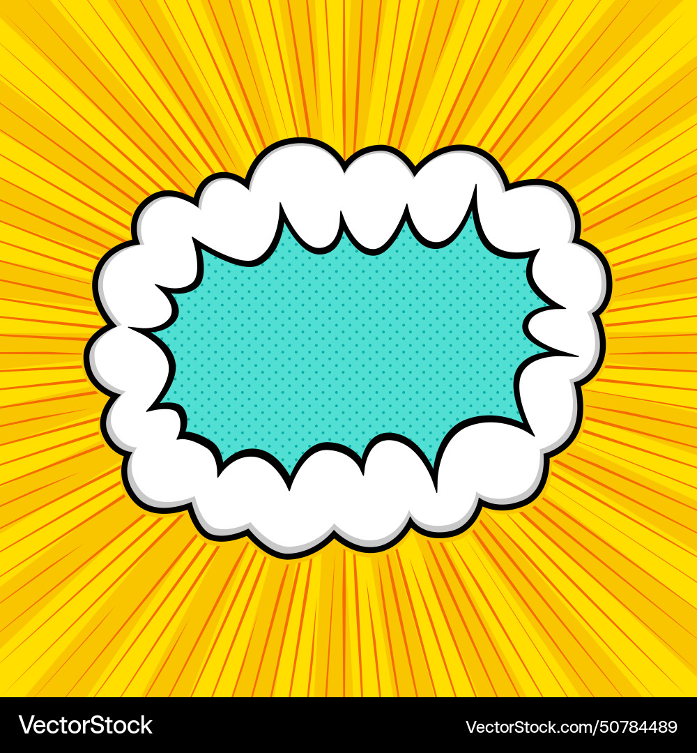 Comic book speech bubble Royalty Free Vector Image