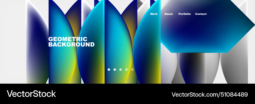 Geometric pattern with electric blue and aqua Vector Image