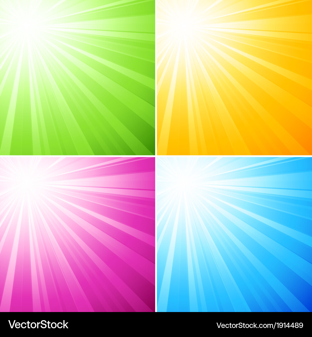 Radiant Sun Rays Background Royalty Free Vector Image