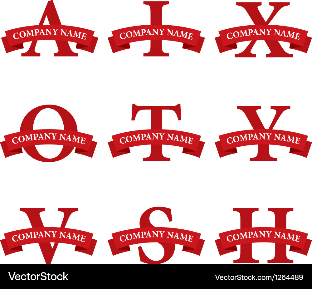 Red Band Logo Royalty Free Vector Image - VectorStock