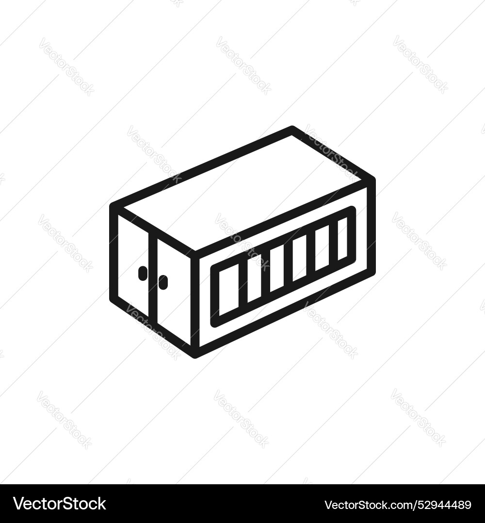 Shipping container icon Royalty Free Vector Image