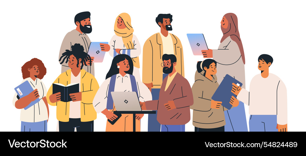 Team Collaboration Project Meeting Royalty Free Vector Image