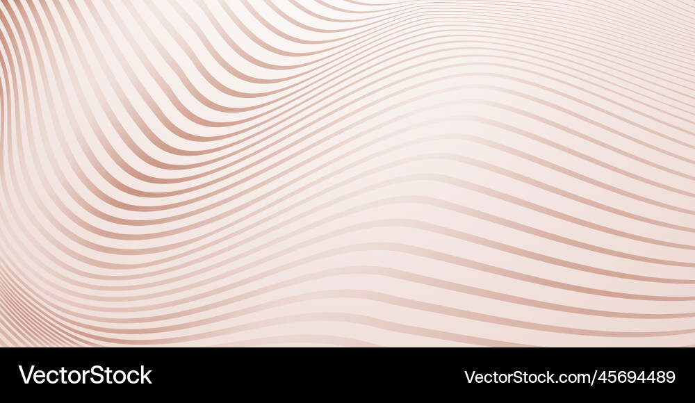 Wavy Brown Lines Background Royalty Free Vector Image