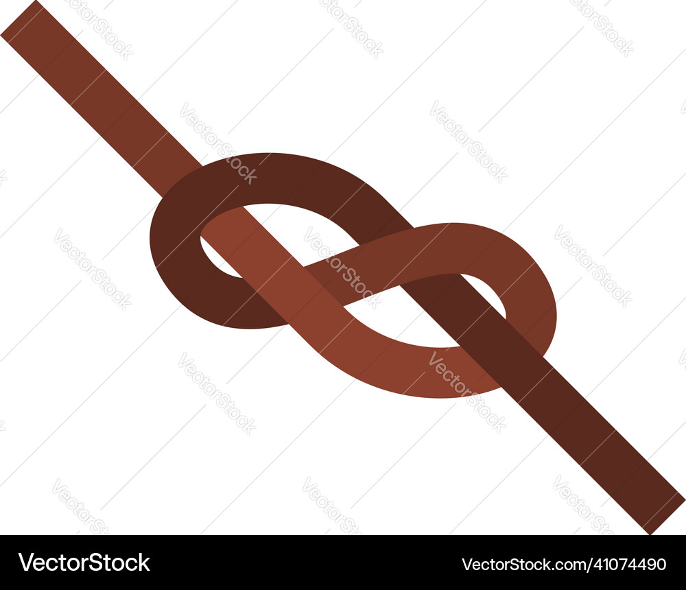 Alpinist rope knot icon Royalty Free Vector Image
