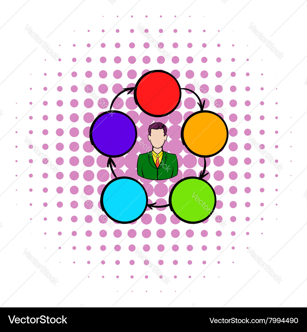 Cooperation teamwork partnership icon Royalty Free Vector