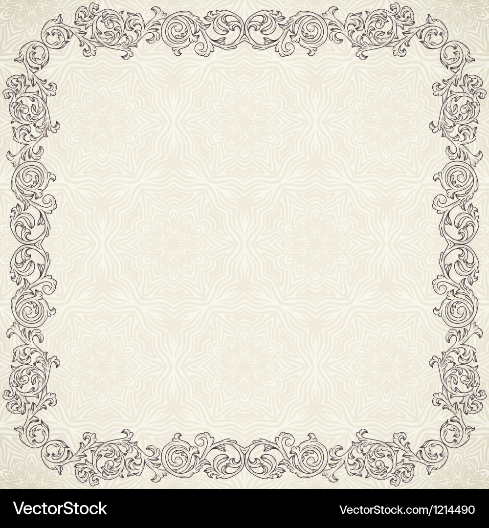 Vintage frame Royalty Free Vector Image - VectorStock