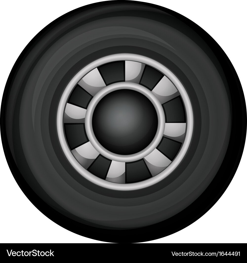 A wheel Royalty Free Vector Image - VectorStock
