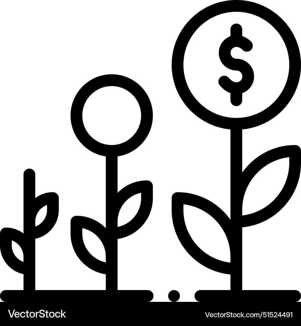 Benefits icon thin linear style design isolated Vector Image