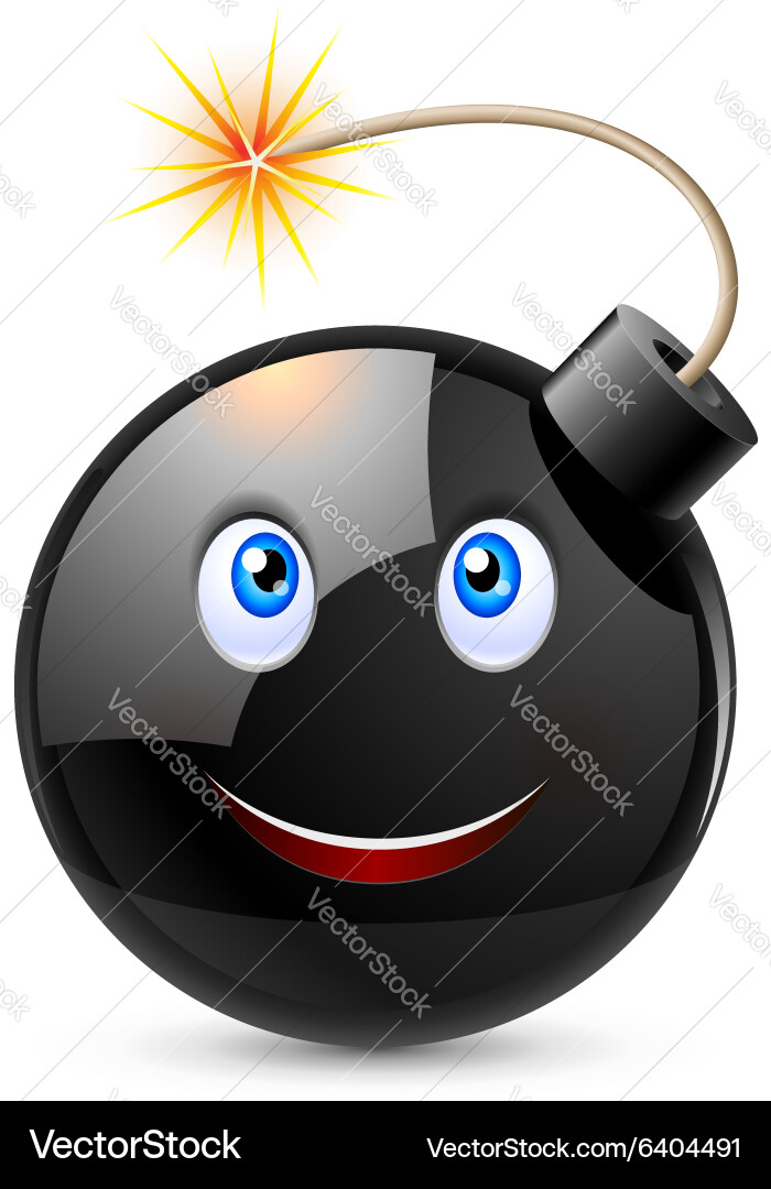 Cartoon bomb Royalty Free Vector Image - VectorStock