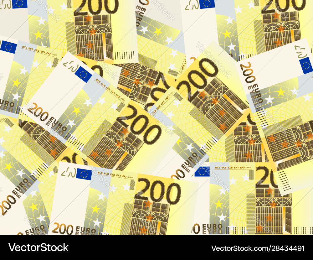Euro Banknotes Background Royalty Free Vector Image