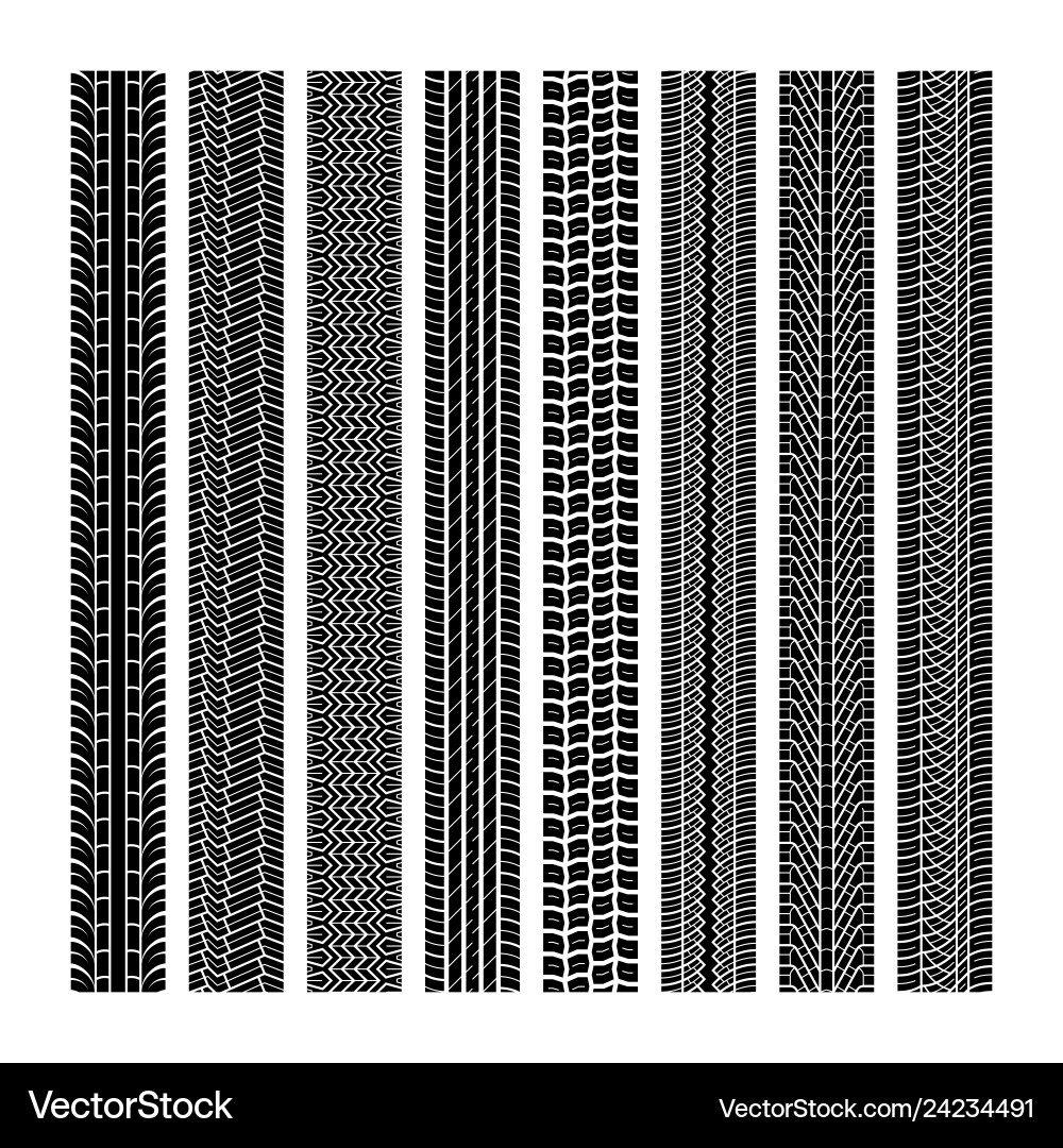 Seamless Trace Tyre Vector Images (over 250)