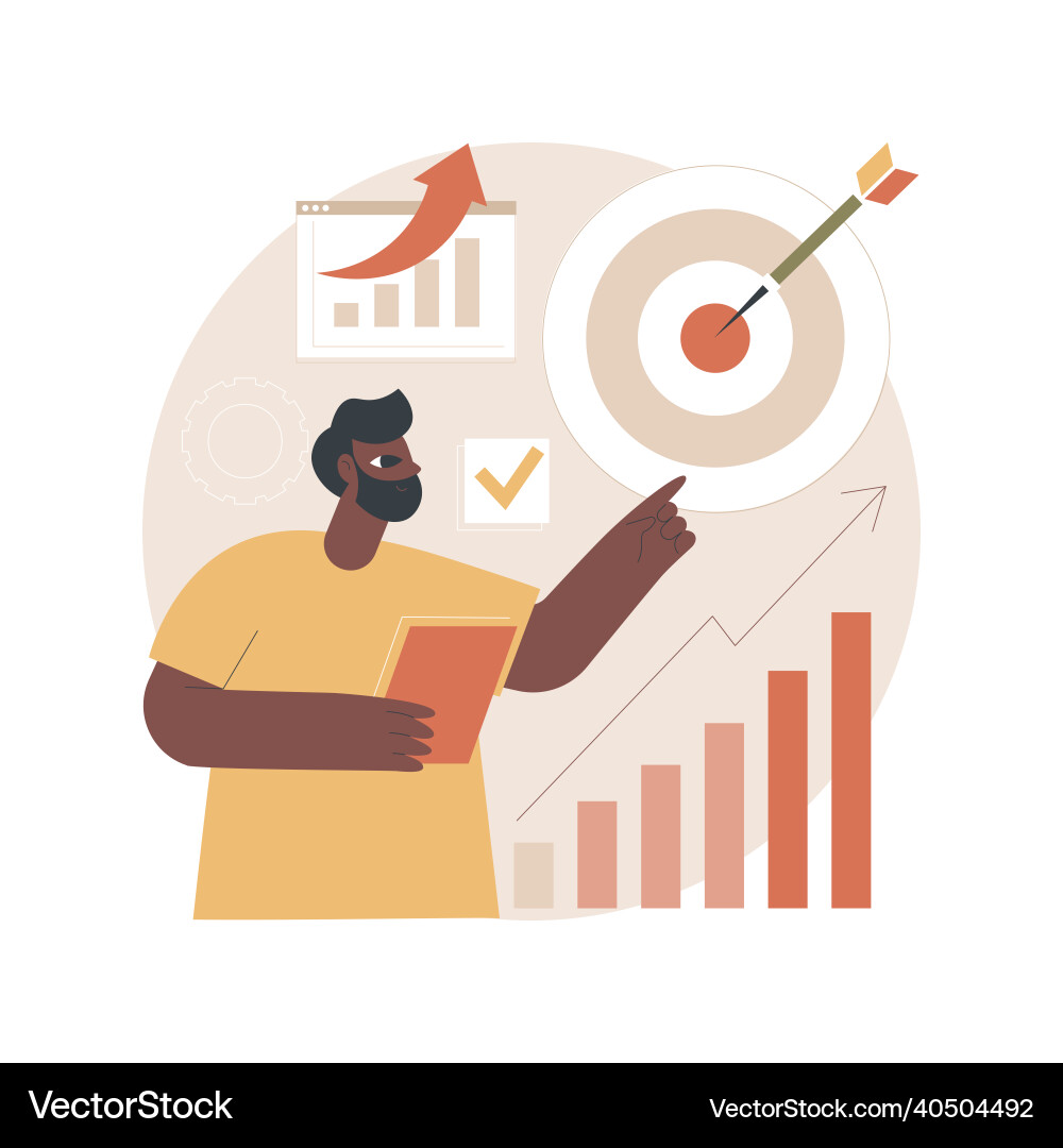 Performance management abstract concept Royalty Free Vector