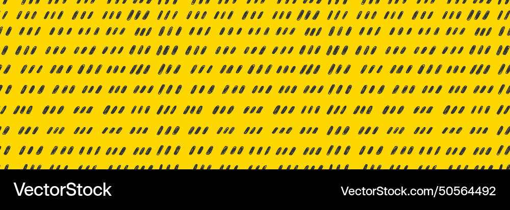 Small dash seamless pattern hand drawn horizontal Vector Image