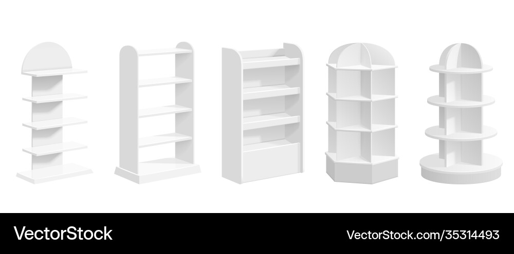 Product exhibit stand store display modern blank Vector Image