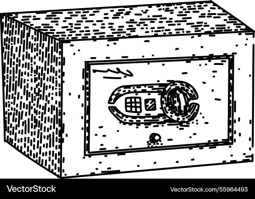 Safety safe sketch hand drawn Royalty Free Vector Image