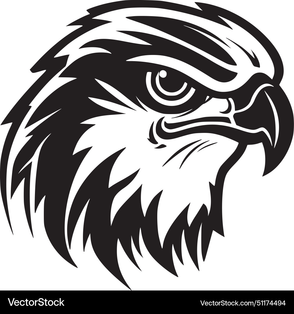 Falcon - minimalist and simple silhouette Vector Image