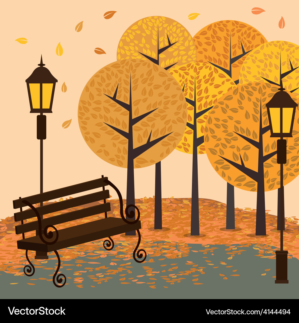 Park design Royalty Free Vector Image - VectorStock