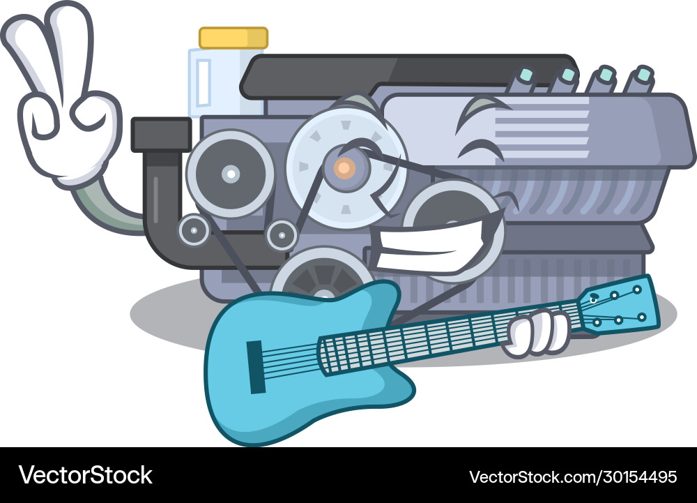 Combustion Engine Mascot Royalty Free Vector Image
